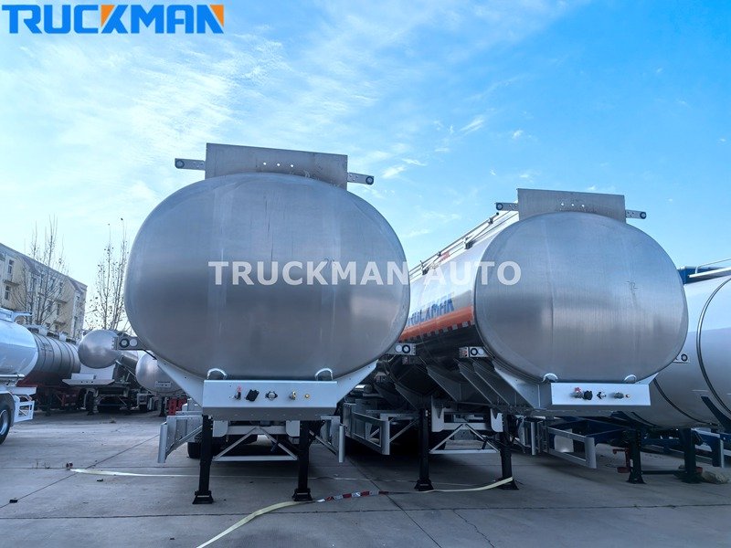2 Units 45000 Liters Aluminum Alloy Fuel Tank Trailer To Zambia ...