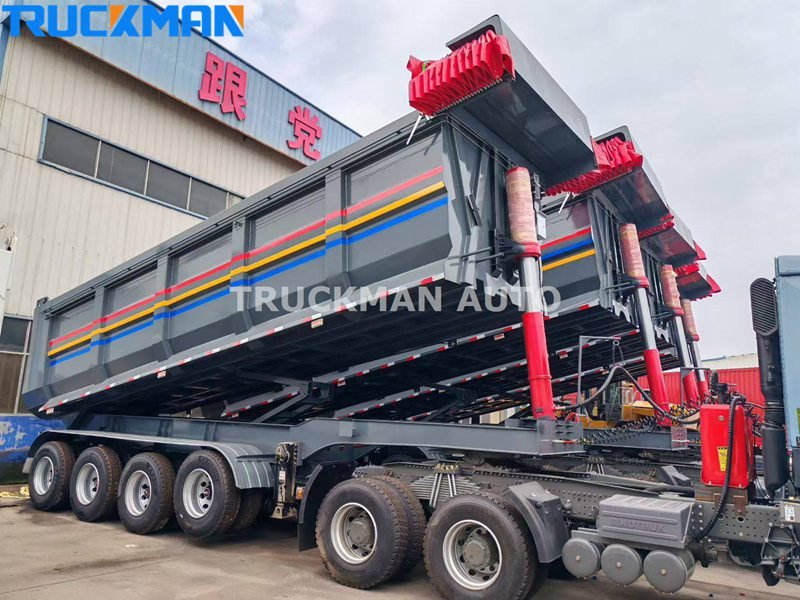 HOWO Tractor Truck With 4 Axle Dump Trailer For Togo - Truckman Automobile